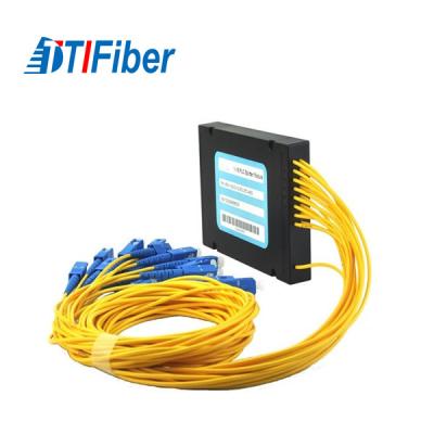 China Telecom Grade PLC Optical Splitter Singlemode 1260-1650nm with 3.8dB Insertion Loss for FTTX Systems for sale