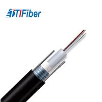 China GYXTW Single Mode Armoured Fiber Optic Cable 2 4 6 12 Core Steel Tape PE Jacket for sale