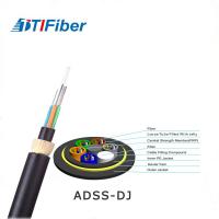 China ADSS Fiber Optic Cable 24 48 Core Outdoor Aerial Non-Metallic Lightweight Low Friction Sheath for sale