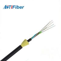 China ADSS Aerial Fiber Optic Cable G652D 24 48 Core Non Metallic Outdoor Black PE Sheath for sale