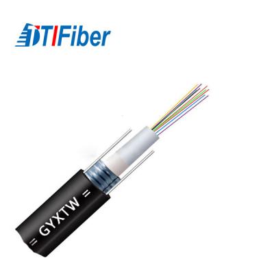 China GYXTW Uni Tube Fiber Optic Cable 12 Core Single Mode 8mm 90kg/km for Telecommunication for sale