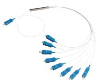 China SC Connector Singlemode PLC Optical Splitter 1x2 to 1x64 with 1260-1650nm Wavelength Range for sale