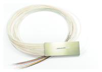 China SC Connector Singlemode PLC Optical Splitter 1x2 to 1x64 with 1260-1650nm Wavelength Range for sale