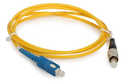 China Single Mode Fiber Optic Patch Cord SC LC FC Low Insertion Loss 0.2dB Simplex Duplex for sale