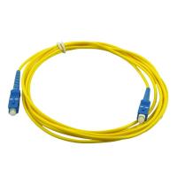 China SC Simplex Single Mode Fiber Optic Patch Cord 0.9mm-3.0mm with ≤0.2dB Insertion Loss for Data Networks for sale