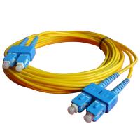 China Telecommunication SC Duplex fiber optical patch cord with UPC / APC Polishing for sale