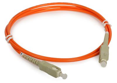 China SC UPC Simplex Duplex Fiber Optic Patch Cord 3.0mm OM3 OM4 Test LAN for sale
