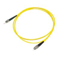 China ST SM Simplex Fiber Patch Cord 3m Telecom Grade Low Insertion Loss 0.2dB for sale