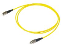 China FC Fiber Patch Cord Yellow Cable SM G652D 3mm Simplex 1m Low Insertion Loss for sale