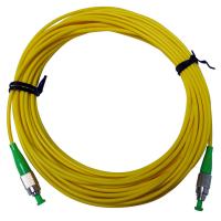 China FC Fiber Patch Cord Yellow Cable SM G652D 3mm Simplex 1m Low Insertion Loss for sale
