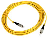 China FC Fiber Patch Cord Yellow Cable SM G652D 3mm Simplex 1m Low Insertion Loss for sale
