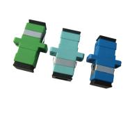 China SC Simplex Fiber Optic Adapter with Bronze Sleeve - ≤0.2dB Insertion Loss, -40°C to +85°C Temperature Range for sale