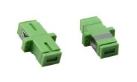 China SC Simplex Fiber Optic Adapter with Bronze Sleeve - ≤0.2dB Insertion Loss, -40°C to +85°C Temperature Range for sale