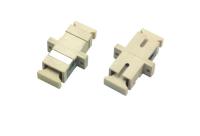 China SC Simplex Fiber Optic Adapter with Bronze Sleeve - ≤0.2dB Insertion Loss, -40°C to +85°C Temperature Range for sale