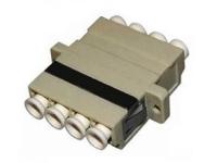 China SC Shape LC Quad Fiber Optic Adapter for CATV & LAN Systems - Ceramic Sleeve, ≤0.3dB Loss, -40°C to 75°C Operating Range for sale
