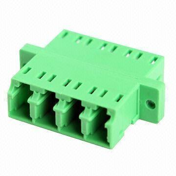 China SC Shape LC Quad Fiber Optic Adapter for CATV & LAN Systems - Ceramic Sleeve, ≤0.3dB Loss, -40°C to 75°C Operating Range for sale