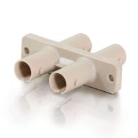 China ST Fiber Optical Adapter with Ceramic or Bronze Sleeve , Duplex Adapter for sale