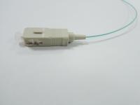China Aqua SC OM3 Fiber Pigtail 0.9mm 2.0mm 3.0mm Cable Diameter Low Insertion Loss for sale