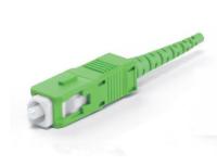 China Green SC APC Duplex Fiber Optic Connector 2.5mm Ferrule with 0.9-3.0mm Cable Diameter for Testing for sale
