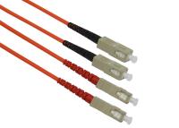 China Zinc Alloy Bronze OM3 Fiber Connector 1.25mm/2.5mm Ferrule with Red Black Boot for -40°C to 80°C Operation for sale
