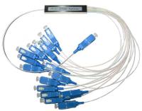 China 1×16 PLC Compact Optical Fiber Splitter for PON Networks - 1260-1650nm Wavelength, 13.5dB Insertion Loss for sale