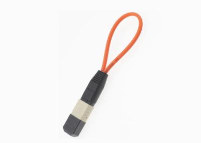 China Mechanical SM MM MPO Fiber Optic Loopback Plug with ≤0.35dB Insertion Loss for Network Testing for sale