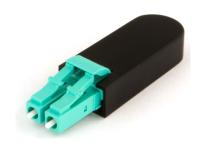 China OM3 LC Fiber Optic Loopback 50/125μm with ≤0.3dB Insertion Loss for CATV and Premise Networks for sale