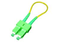 China SC Fiber Optic Loopback 9/125μm Singlemode with ≤0.2dB Insertion Loss for CATV LAN WAN Testing for sale