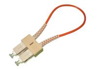 China SC Fiber Optic Loopback 9/125μm Singlemode with ≤0.2dB Insertion Loss for CATV LAN WAN Testing for sale