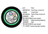 China Outdoor GYTA53 Fiber Optic Cable 2-144 Cores Corrugated Steel Armoured Direct Buried for sale