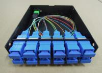 China Dustproof 3U Rack Mount Patch Panel with 12 SC Simplex Adapters - MPO Cassette for High-Density Fiber Optic Systems for sale