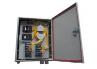 China 16 FTTH drops Fiber Optic Distribution Box , Wall mounted PLC Splitter Distribution Box for sale