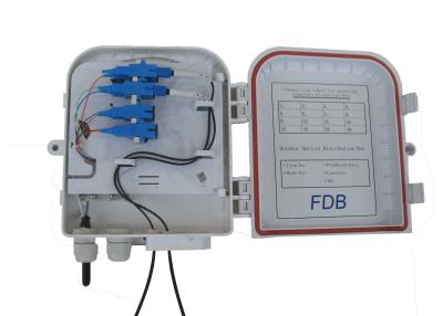 China 1×8 PLC Splitter Outdoor Fiber Optic Distribution Box - 181×45×207mm Dimensions with IP65 Waterproof Rating for sale