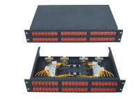 China 19 Inch Rack Mount Fiber Termination Box 24 Core 1U for Data Networks for sale
