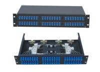 China 19 Inch Rack Mount Fiber Termination Box 24 Core 1U for Data Networks for sale