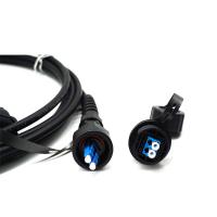 China ODVA LC Duplex IP67 Waterproof Fiber Optic Patch Cord SM OM3 OM4 4.8mm for sale