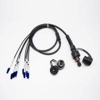 China ODVA LC Duplex IP67 Waterproof Fiber Optic Patch Cord SM OM3 OM4 4.8mm for sale