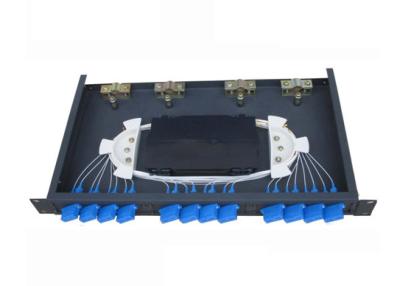 China Rack mounted Fiber Optic Terminal Box with SC Adapters / Pigtails for sale