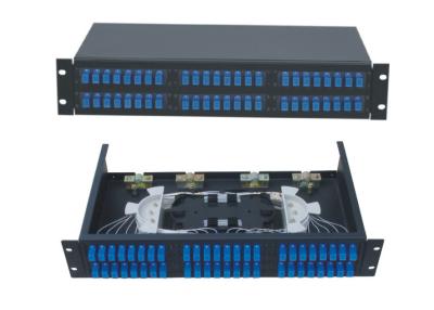 China 12 port SC Fiber Optic Terminal Box with 2U Rack Mounted Structure for sale