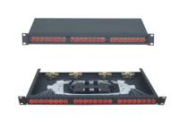 China Rack mounted Fiber Optic Terminal Box with SC Adapters / Pigtails for sale