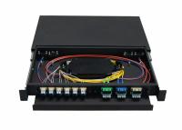 China 12 port SC Fiber Optic Terminal Box with 2U Rack Mounted Structure for sale