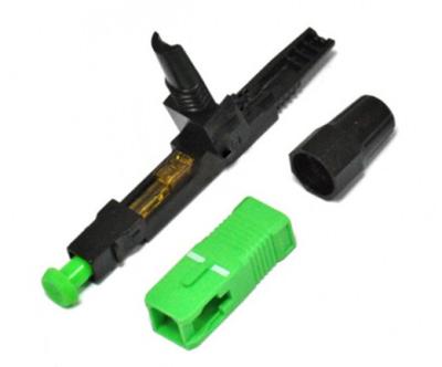 China UPC APC SC Fast Singlemode Fiber Optic Connector with Fiber Inside for sale
