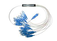 China 1×8 PLC Fiber Optic Splitter Steel Tube Package LSZH 1260-1650nm Wavelength -40°C to 85°C Operating Temperature for sale