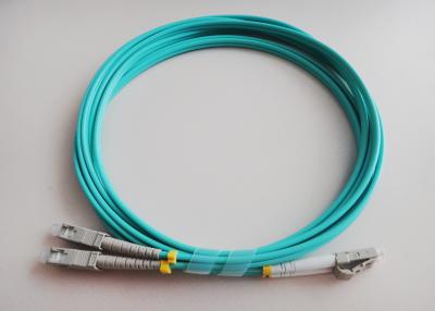 China OM3 Multimode Duplex Fiber Patch Cord 3.0mm LSZH for CATV LAN WAN Test for sale