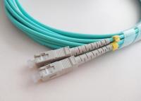 China OM3 Multimode Duplex Fiber Patch Cord 3.0mm LSZH for CATV LAN WAN Test for sale