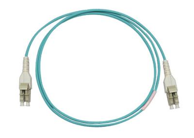 China 10G OM3 Uniboot LC Fiber Optic Patch Cord 3m High Return Loss for FTTH for sale