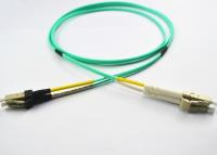 China Mini LC Fiber Optic Patch Cord with OM3 LSZH Jacket , OS1 / OS2 / OM1 / OM2 for sale