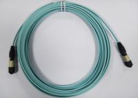 China OM3 OM4 MPO Fiber Optic Patch Cord 12 Core 24 Core for Active Device Termination for sale