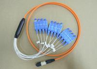 China MPO to SC Simplex Fiber Optic Patch Cord 12 Core UPC Data Transmission Cable for sale