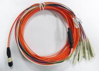 China MPO to SC Simplex Fiber Optic Patch Cord 12 Core UPC Data Transmission Cable for sale